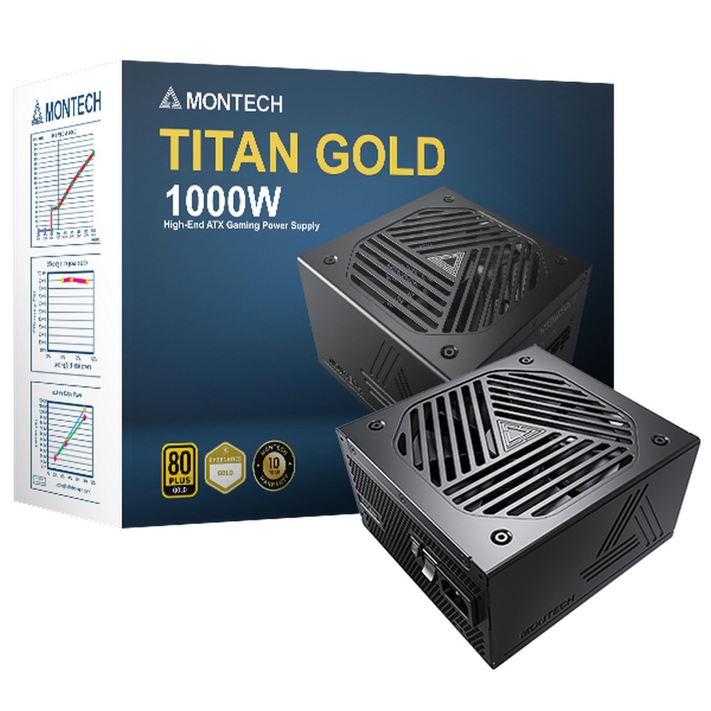 MONTECH TITAN GOLD 1000W 80PLUS GOLD / MONTECH TITAN GOLD 850W 80PLUS ...