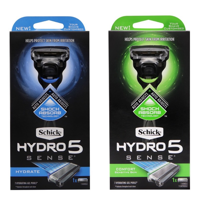 Schick Hydro Sense Hydrate Kit Hydro 5 มีดโกนหนวด โกนหนวด ผู้ชาย 5 มีด ...