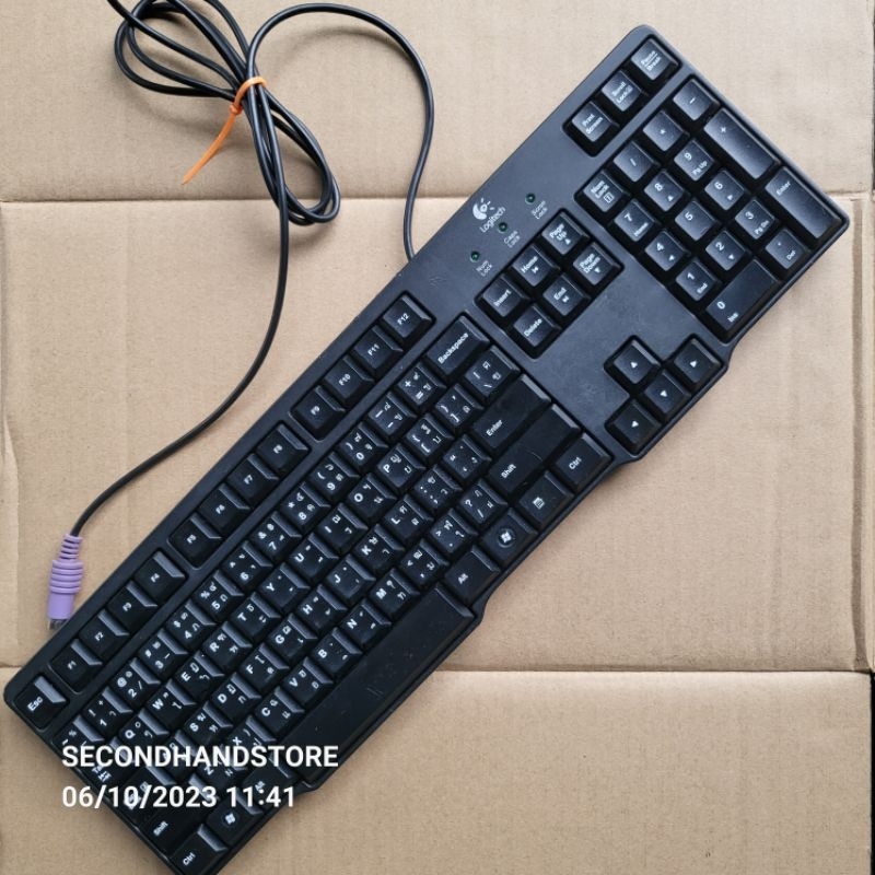 คีย์บอร์ด PC PS/2 LOGITECH CLASSIC KEYBOARD K100 ใช้ได้ปรกติ | Shopee ...