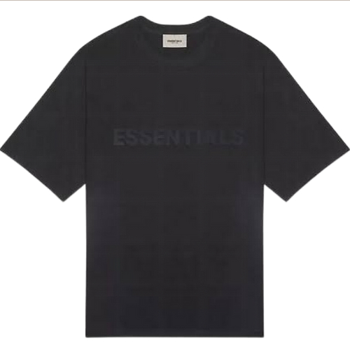 ESSENTIALS FRONT LOGO EMBOSSED TEE (NAVY) | Shopee Thailand