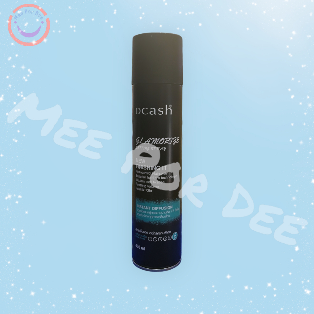 ดีแคช แกลมเมอไรซ์ เซตติ้ง สเปรย์ 400 มล. (D'Cash Glamorize Setting ...