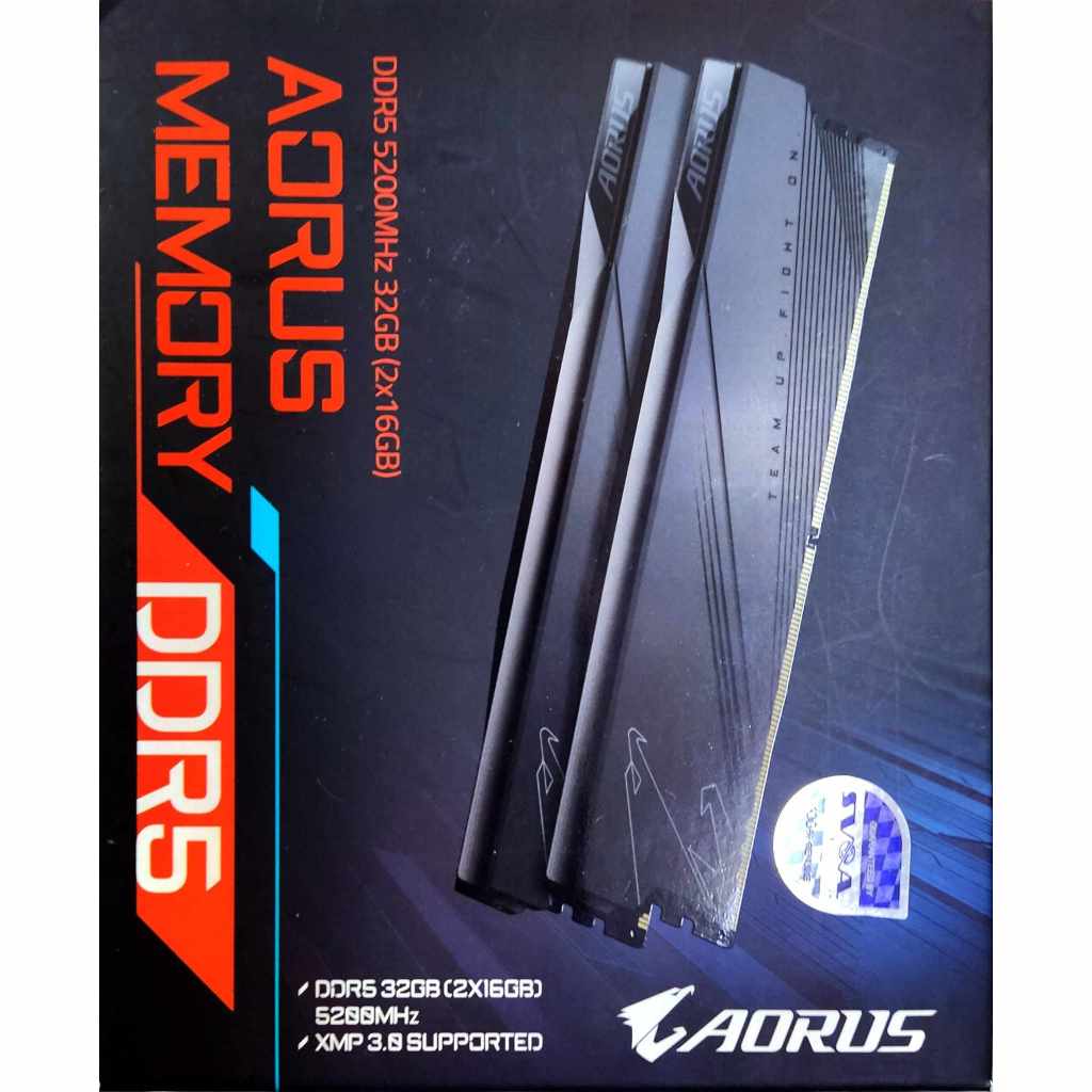 32GB (2 x 16GB) DDR5 5200 RAM PC (แรมพีซี) Gigabyte AORUS | Shopee Thailand
