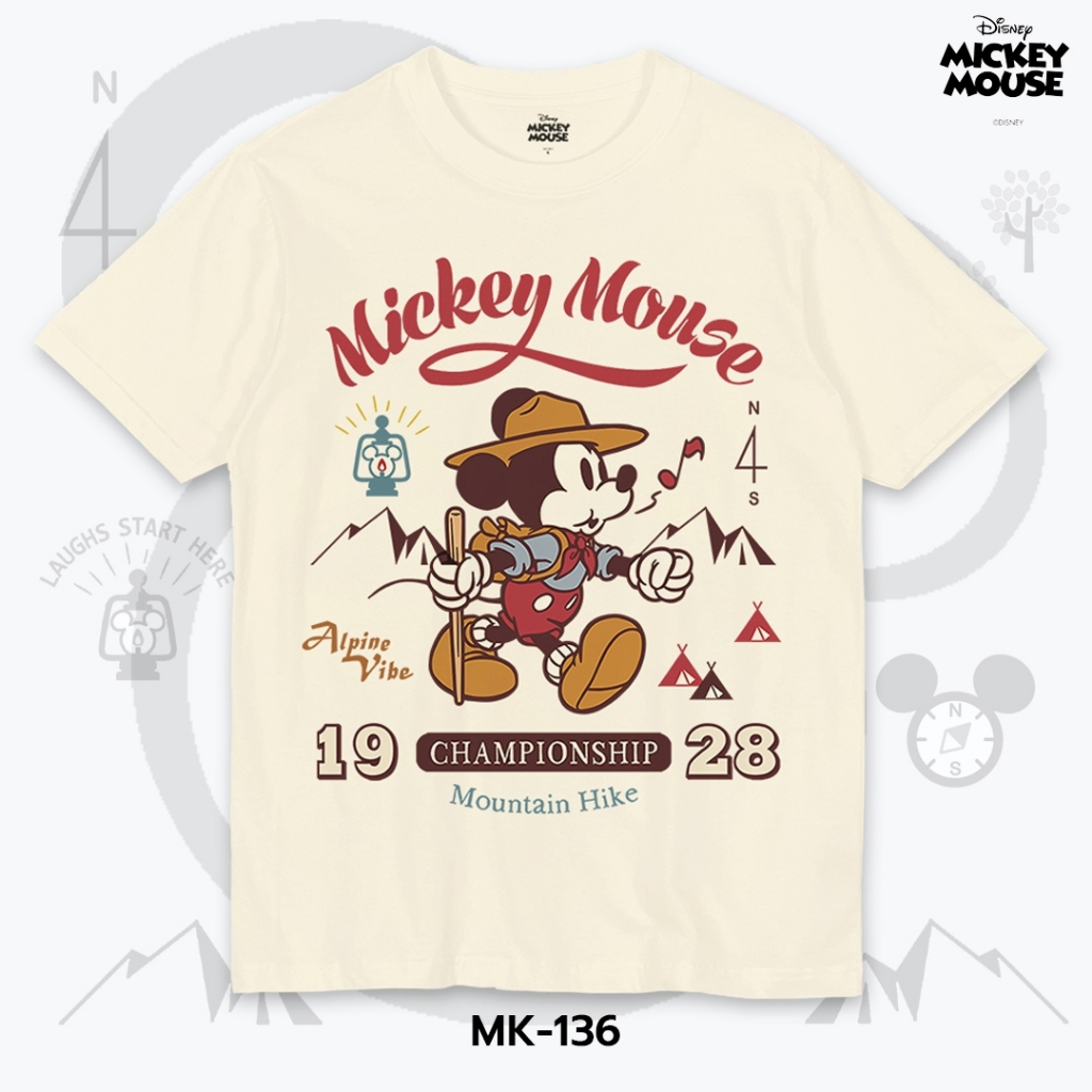 Power 7 Shop เสื้อยืดการ์ตูน มิกกี้เมาส์ ลิขสิทธ์แท้ DISNEY (MK-136) | Shopee Thailand
