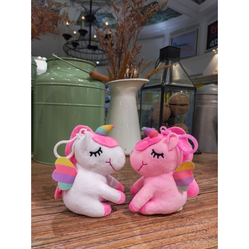 พวงกุญแจตุ๊กตา “ยูนิคอน” (Unicon)🦄🌈 #รุ่น: สายรุ้ง🌈 | Shopee Thailand
