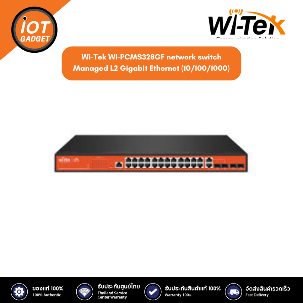 Wi Tek WI-PCMS328GF network switch Managed L2 Gigabit Ethernet (10/100 ...