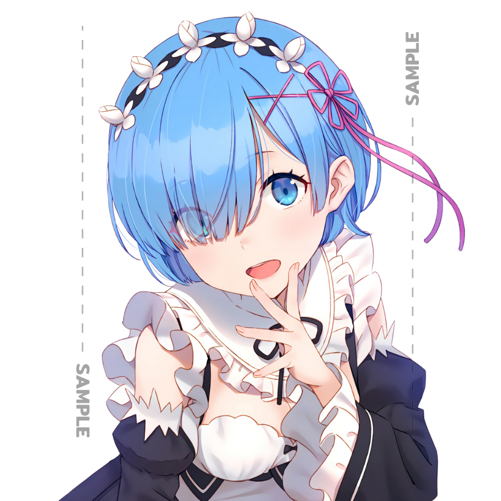 Rem Anime สติ๊กเกอร์ 2 แผ่น Rem Anime 2023 Sticker Re ZERO รีเซทชีวิต ...