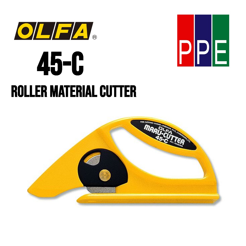 45-C [OLFA] มีดคัตเตอร์ตัดพรม/หนัง Roller Material Cutter | Shopee Thailand