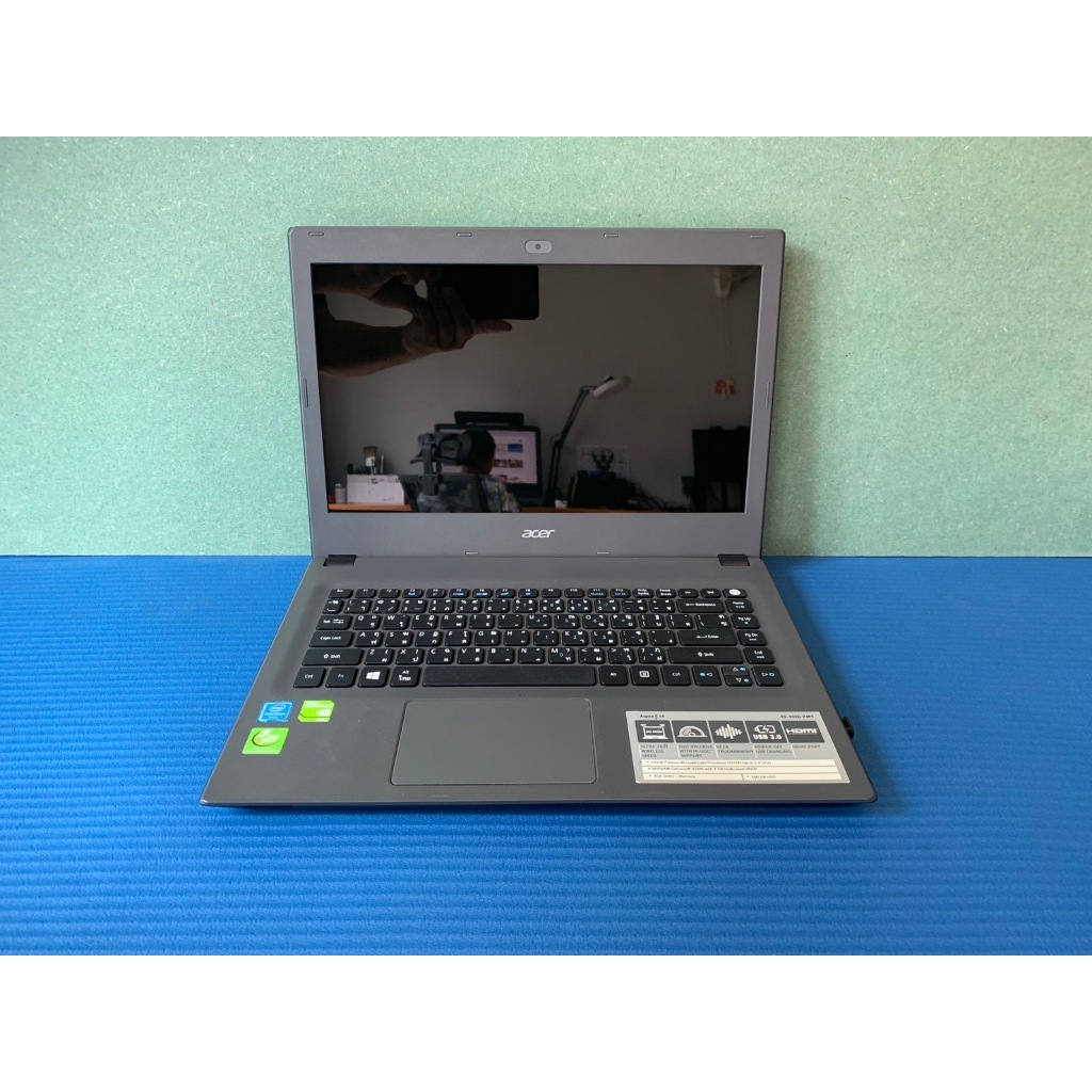 โน๊ตบุ้ค Acer Aspire E14 CPU N3700 การ์ดจอ GeFore 920M 2GB SSD 128GB ...