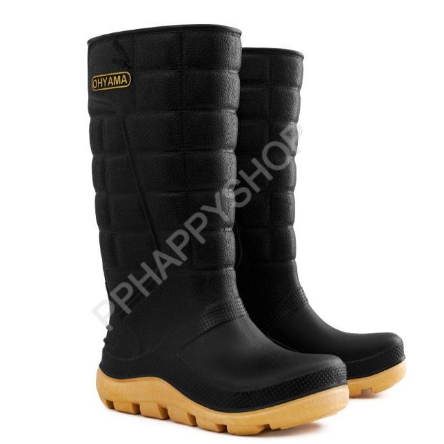 รองเท้าบูทโฮยาม่า OHYAMA B003 พื้นฟู รุ่นสูง 15 นิ้ว นุ่มเบา พื้นหนา ใส่สบาย | Shopee Thailand
