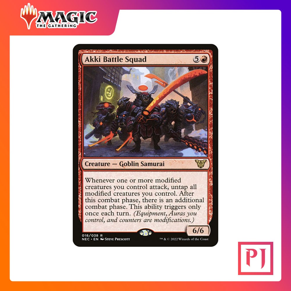 [MTG] Akki Battle Squad [NEC] [RED] [RARE] [NORMAL] [ENG] (การ์ดเมจิค ...