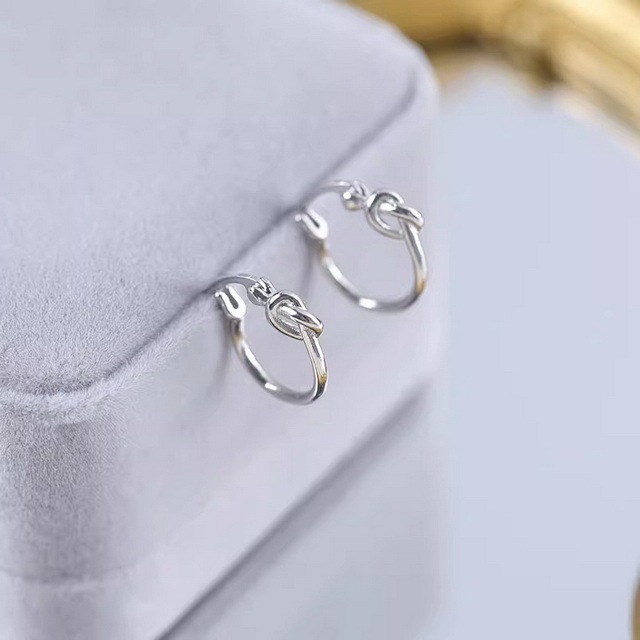 bonnie - rope knot ต่างหูห่วงเชือกมัดปม ตุ้มหู ต่างหูแฟชั่นสไตล์เกาหลี ...