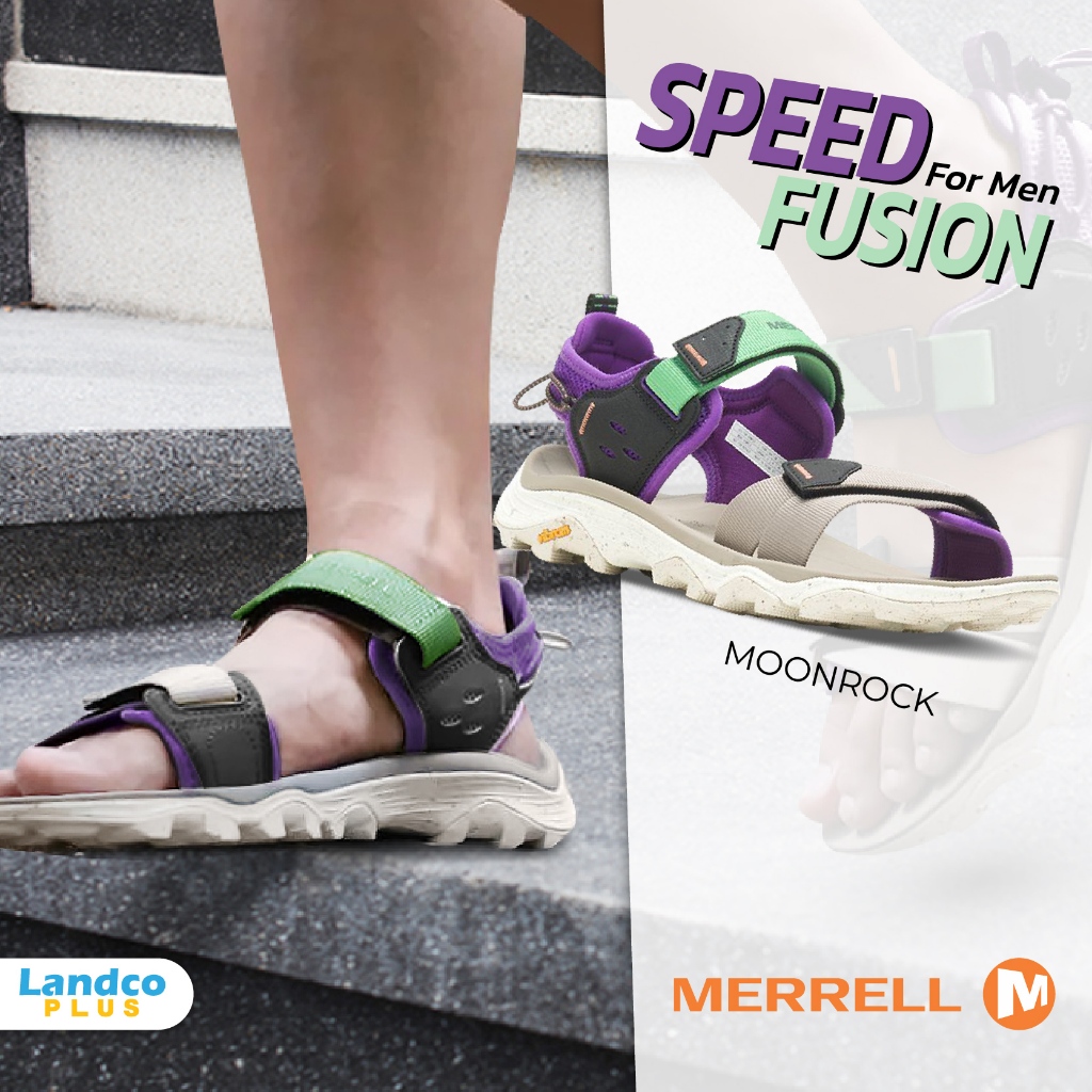 Merrell เมอเรล รองเท้าแตะ รองเท้ารัดส้น สำหรับผู้ชาย M SPD Speed Fusion ...