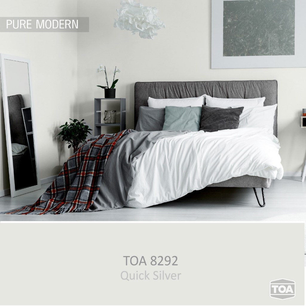 TOA Organic Care เฉดสีขาว เนียน กึ่งเงา มินิมอล ขนาด 3 ลิตร สีทาภายใน ...