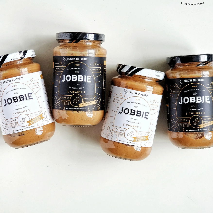 Jobbie Peanut Butter Natural Healthy Oil Spread แยมเนยถั่วแบบไม่เติม ...