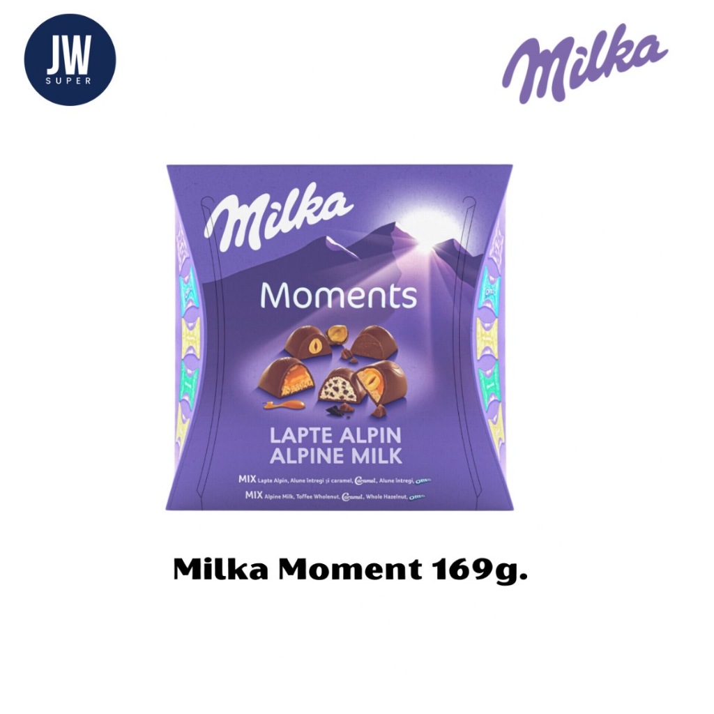 Milka Moments Mix มี 5 รสชาติ milka Alpen milk chocolate สอดไส้โอริโอ้ ...