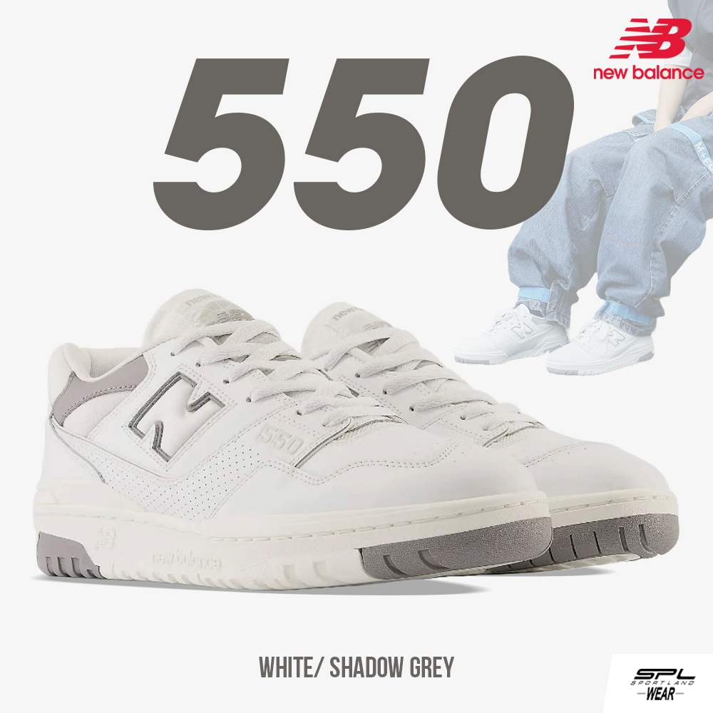 New Balance รองเท้าผ้าใบ รองเท้าลำลอง NB M 550 LFSTY White-Grey ...