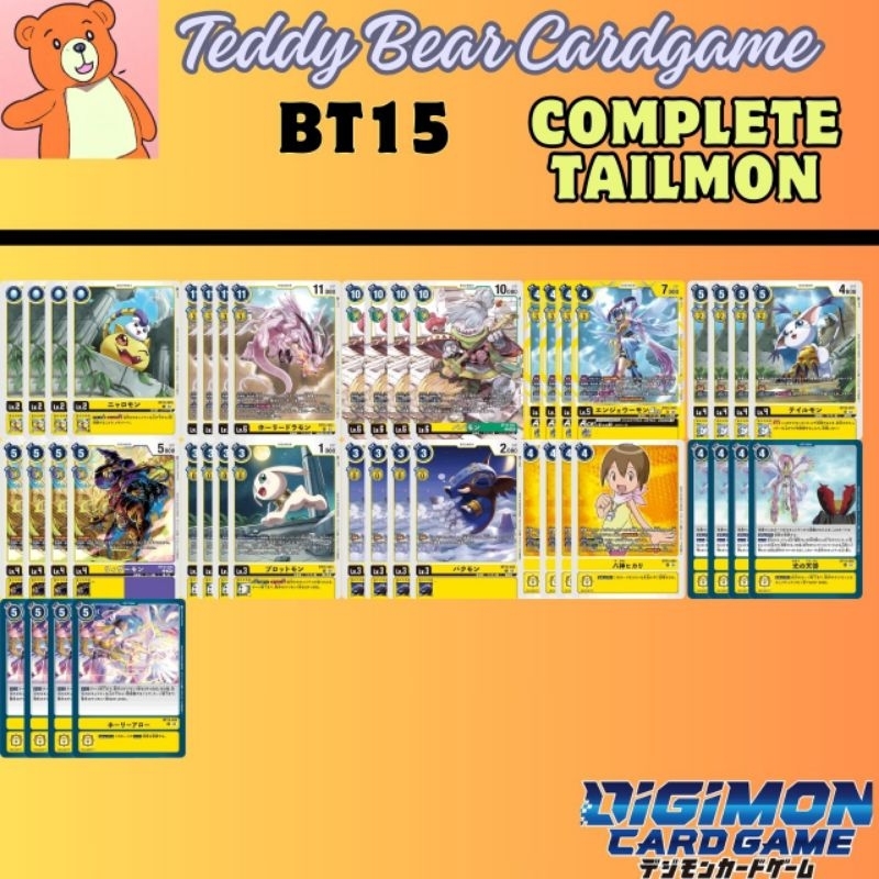 Digimon Card Game BT15: Exceed Apocalypse Complete Tailmon | Shopee Thailand