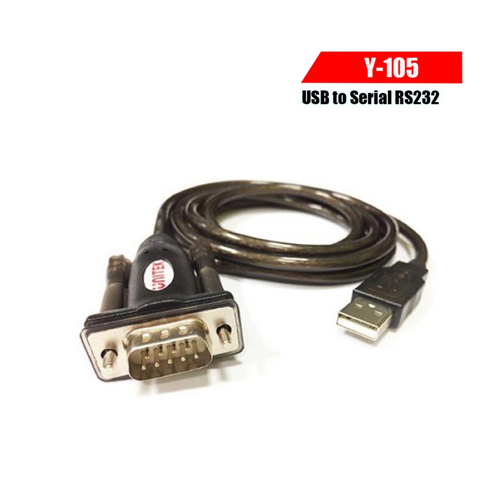 UNITEK Y-105 Cable USB To Serial Port (RS232) 1.5M | Shopee Thailand