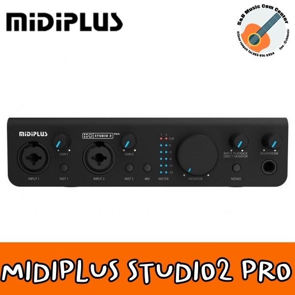 สินค้าพร้อมส่ง Midiplus Studio 2 Pro ออดิโอ อินเตอร์เฟส Audio Interface | Shopee Thailand