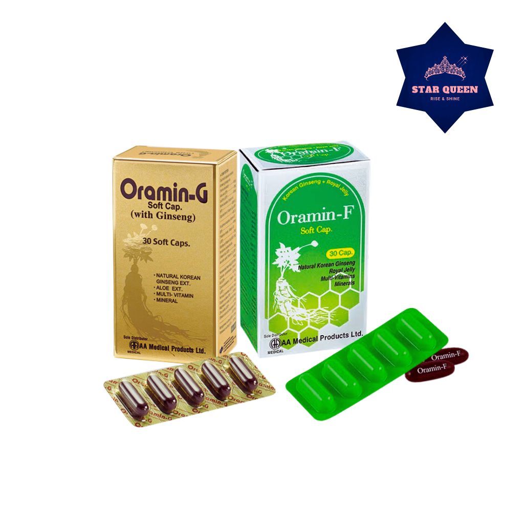 Oramin-G Soft Cap เพื่อสุขภาพ อาหารเสริมผิวสวย (1กล่อง 30 แคปซูล ...
