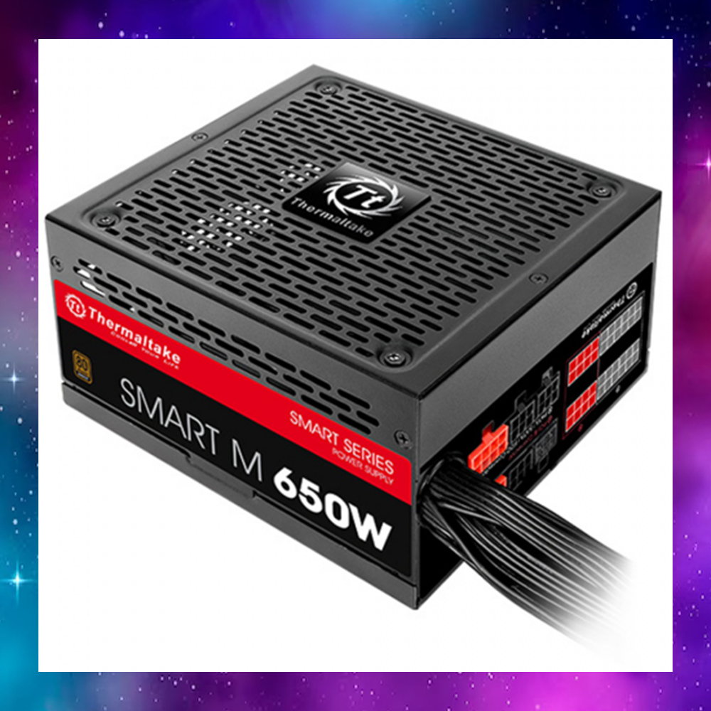 POWER SUPPLY (อุปกรณ์จ่ายไฟ) THERMALTAKE 650W SMART MODULAR (80+ BRONZE ...