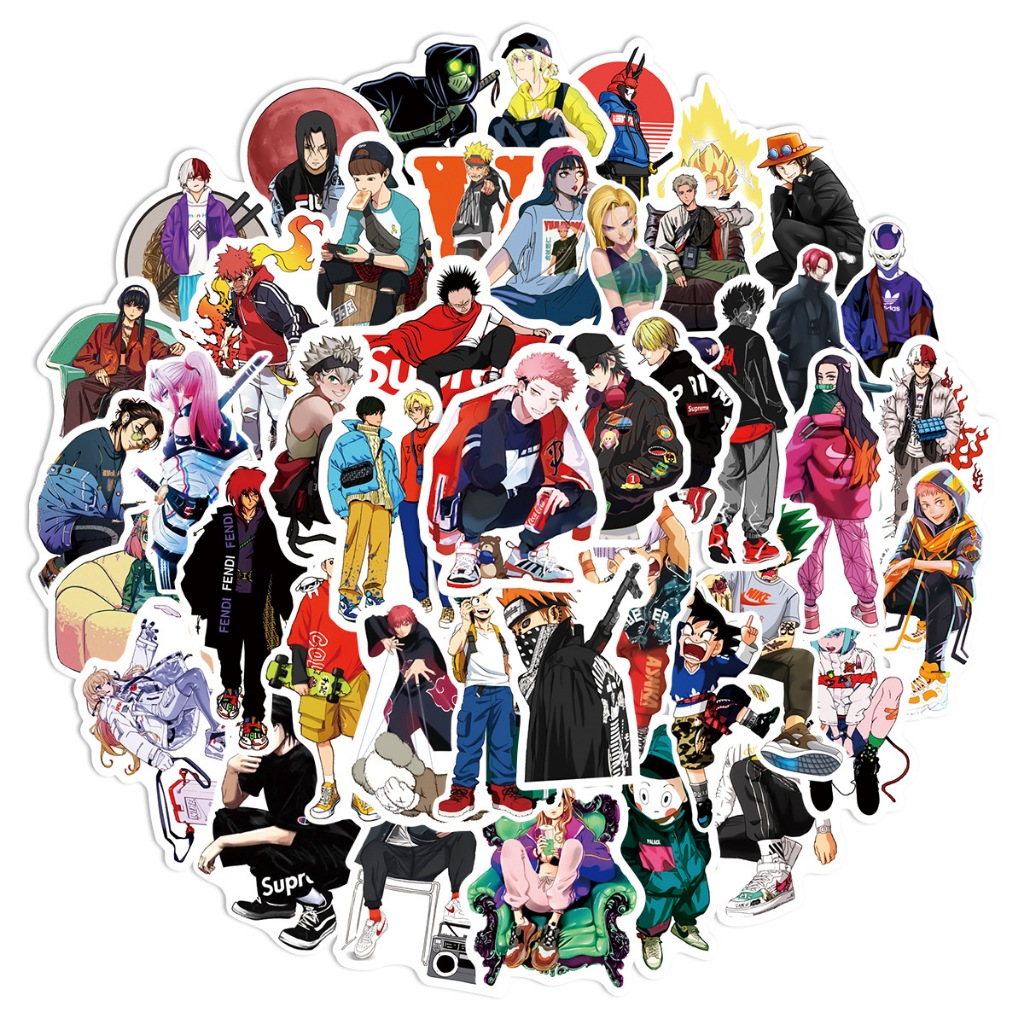 💥พร้อมส่ง💥Sup Supreme japan anime sticker สติกเกอร์กันน้ำรูปแบบที่ ...