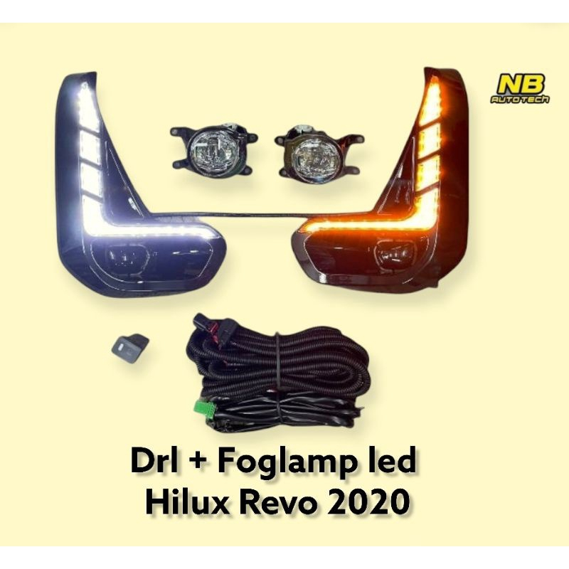 ไฟตัดหมอก ไฟเดไลท์ REVO 2020 2021led ไฟเลี้ยววิ่ง FOGLAMP DRL Toyota ...
