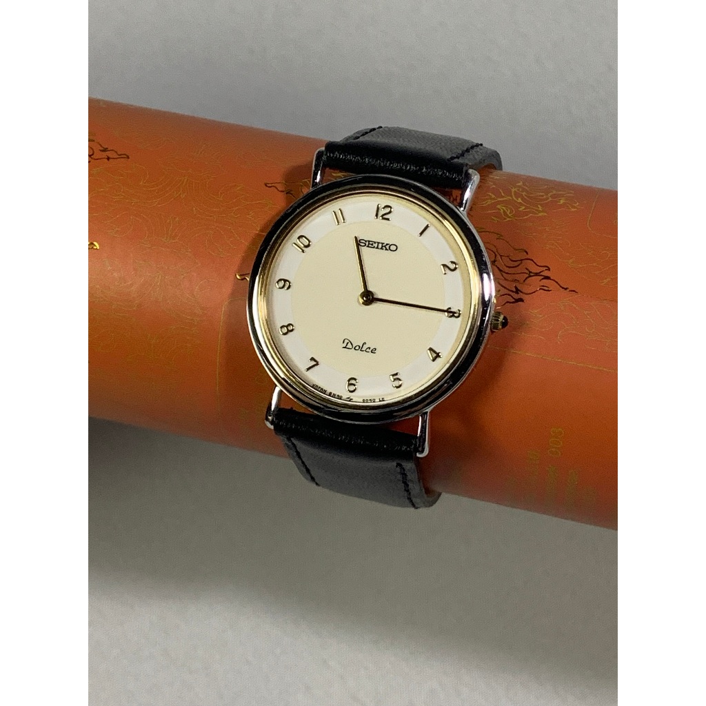 SEIKO DOLCE 8N40-6000นาฬิกาควอทซ์ญี่ปุ่นแท้100%ตัวเรือนสแตนเลสสีขาวสลับ ...