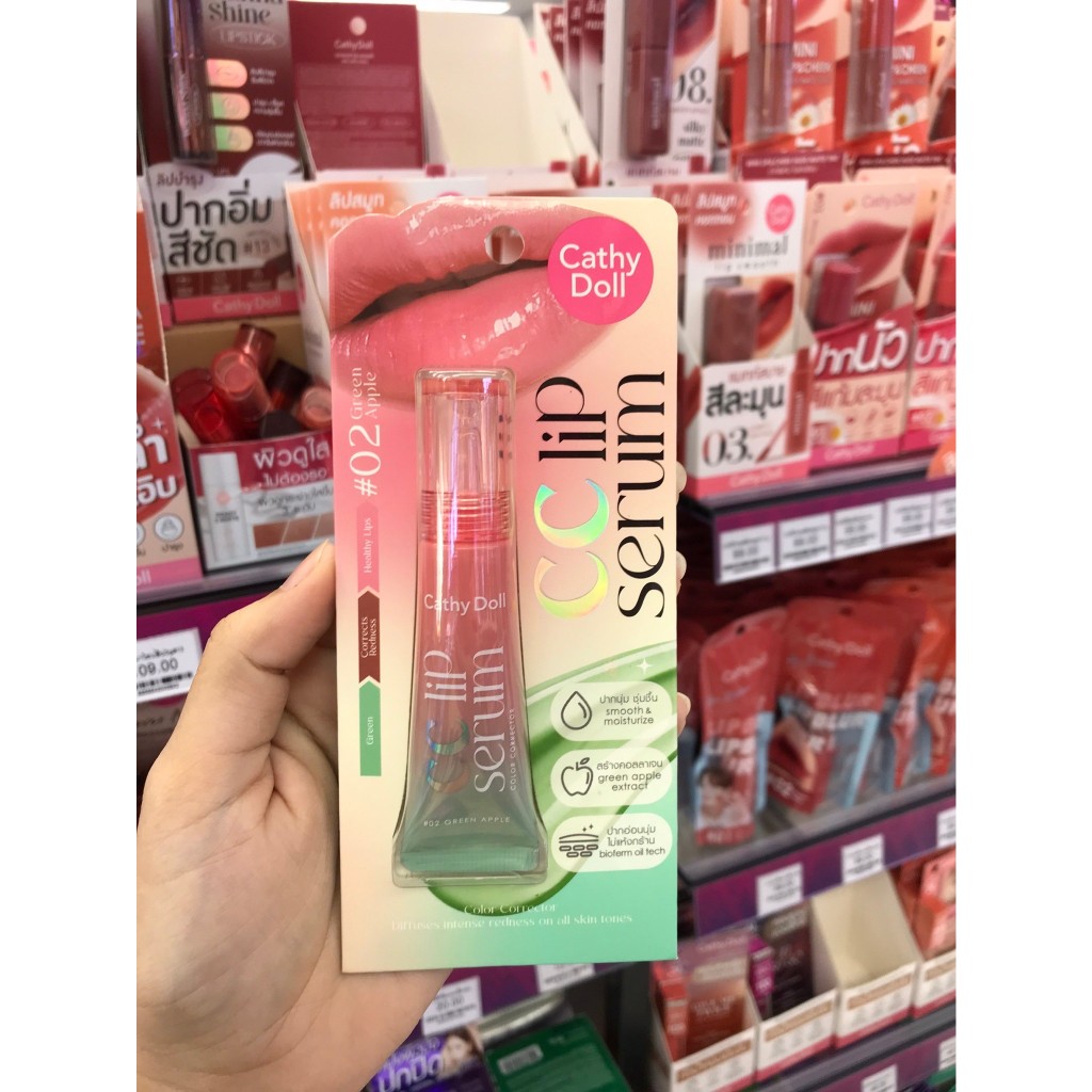 Cathy Doll CC Lip Serum Color Corrector 10g. เคที่ดอลล์ ซีซี ลิป เซรั่ม คัลเลอร์ คอร์เรคเตอร์ ...