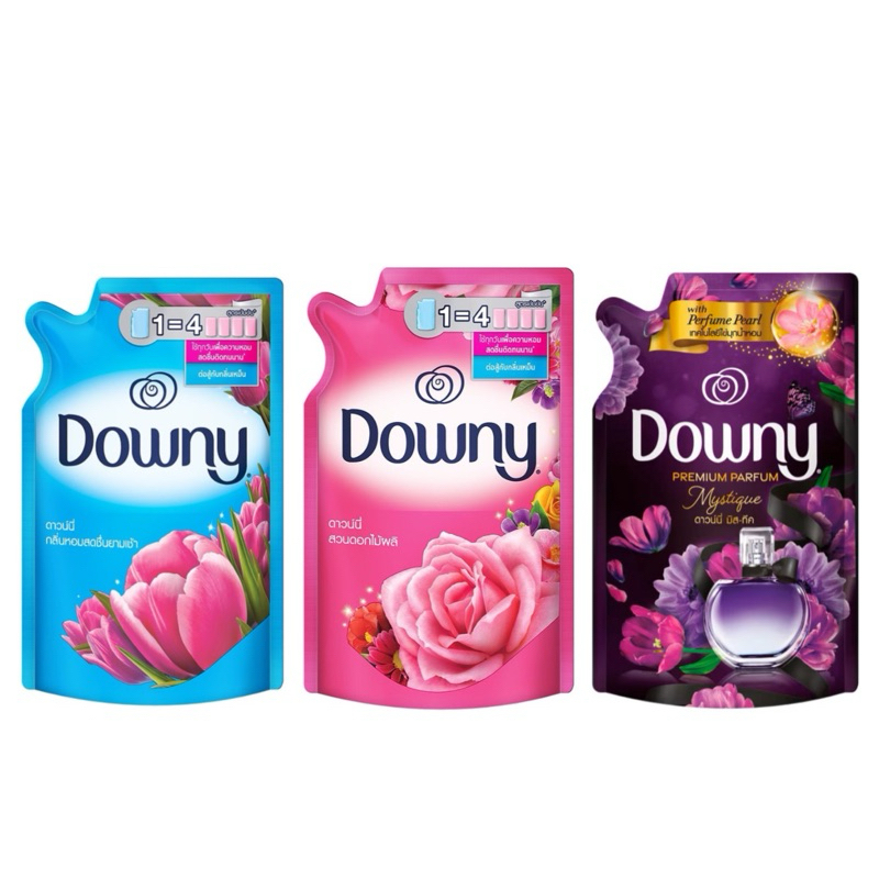 Downy ดาวน์นี่ น้ำยาปรับผ้านุ่ม สูตรเข้มข้น ชนิดถุงเติม 490ml. Downy Sunrise Fresh Softener 490 ...