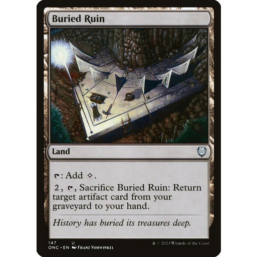 [MTG][Single][ONC] Buried Ruin ระดับ Uncommon [ภาษาอังกฤษ] | Shopee ...