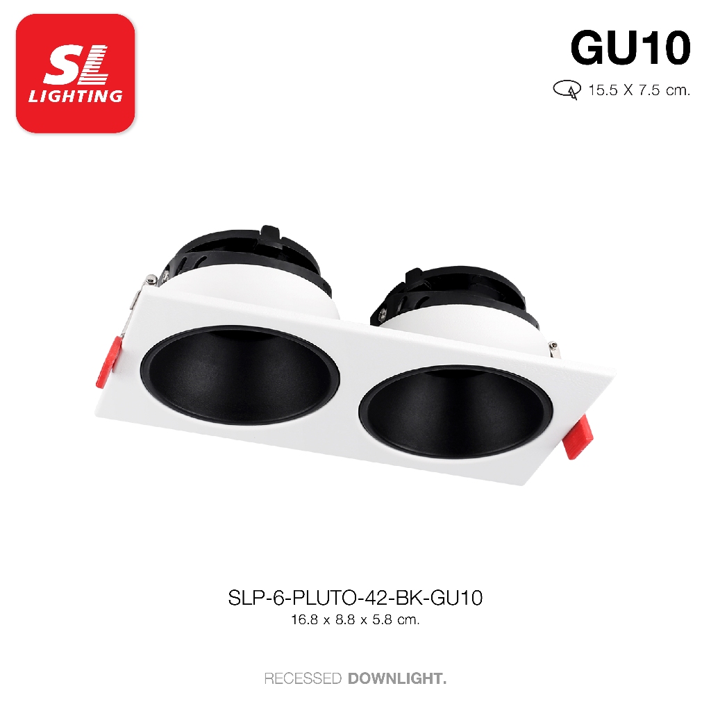 SL LIGHTING | Recessed Downlight MR16 GU10ดาวน์ไลท์ฝังฝ้า เปลี่ยนหลอดด้านหน้า รุ่น Pluto มีให้ ...