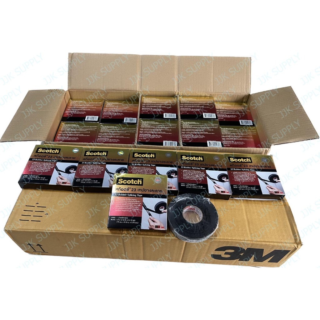 3M เทปพันสายไฟ ชนิดยางละลาย 3/4นิ้วx30ฟุต #23 3M | Shopee Thailand