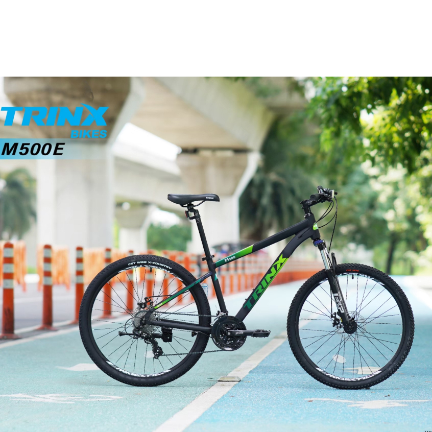 TRINX : M500E เสือภูเขาล้อ 27.5" เฟรมอลูมเนียมอัลลอยด์ เกียร์ Shimano 24 สปีด ดิสเบรคเคเบิ้ล ...