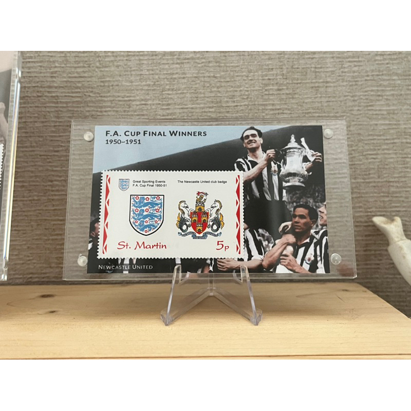 แสตมป์สะสม นิวคาสเซิล ปี 1996 (พร้อมกรอบ) - Newcastle United Stamp 1996 ...