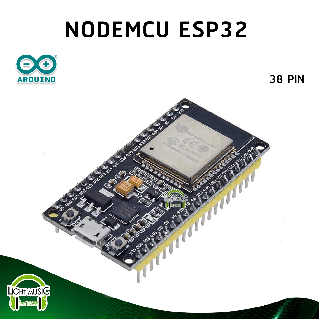 บอร์ด NodeMCU ESP-WROOM-32 ESP32 Board มี 2 รุ่น มี Wifi & Bluetooth ใน ...