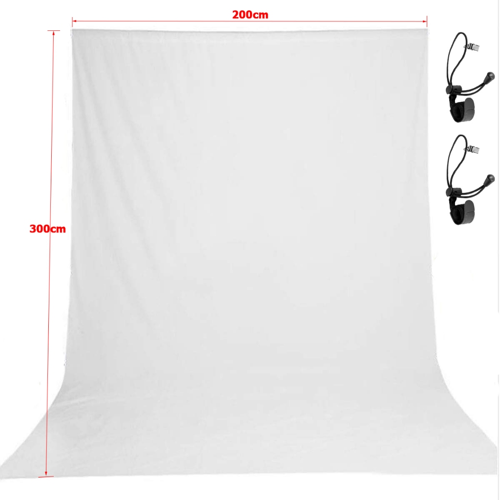Background Support System Kit With 2X3M Green Screen Backdrop For Photo ...