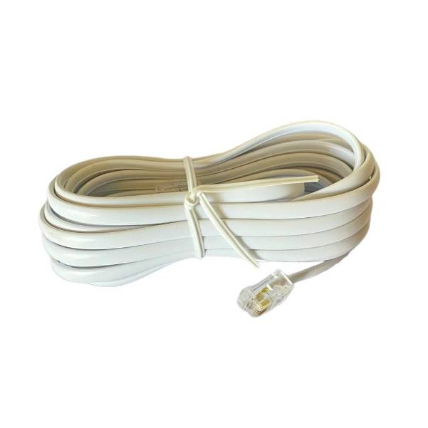 สายโทรศัพท์สำเร็จรูป สายแบน 4C (RJ11) 1.8 / 3 / 5 / 10 ม. | Shopee Thailand