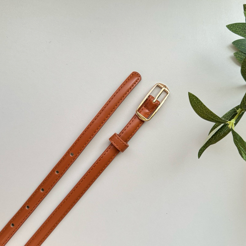 Tiny Belt เข็มขัดผู้หญิงเส้นเล็ก 1.3 x 101 cm | Shopee Thailand