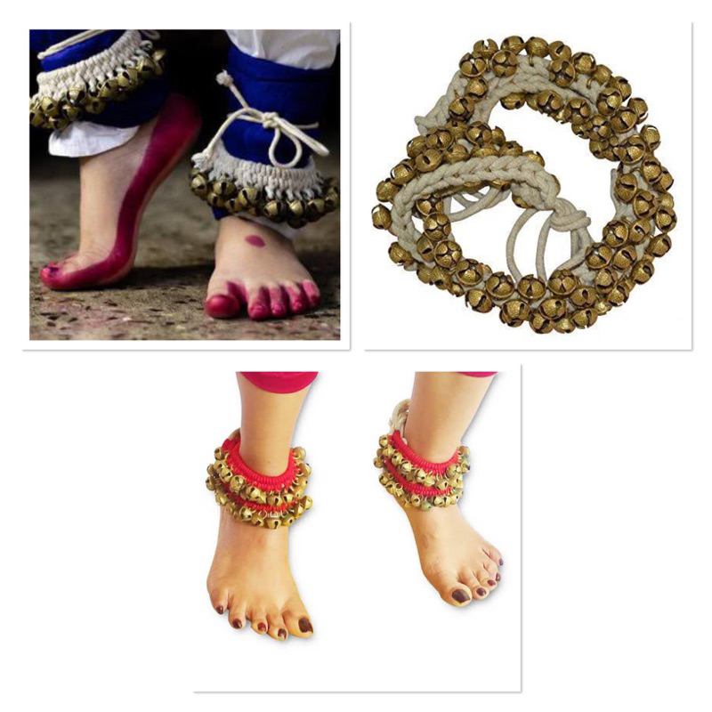 Anklets bells ังมาถึงพร้อมเชือก 1ชุดมี2ชิ้นจากอินเดีย กำไลข้อเท้dancing ...