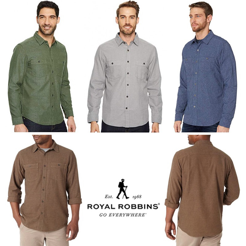 เสื้อเชิ้ตแขนยาว Royal Robbins Bristol Tweed Shirt | Shopee Thailand