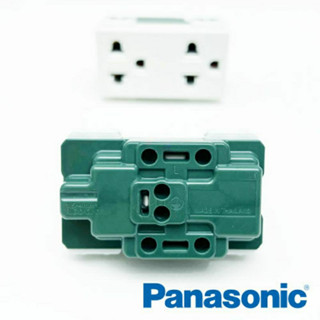 เต้ารับ/ปลั๊ก คู่กราวด์ Panasonic ของแท้ รุ่น WEG15929 Full-Color Wide ...