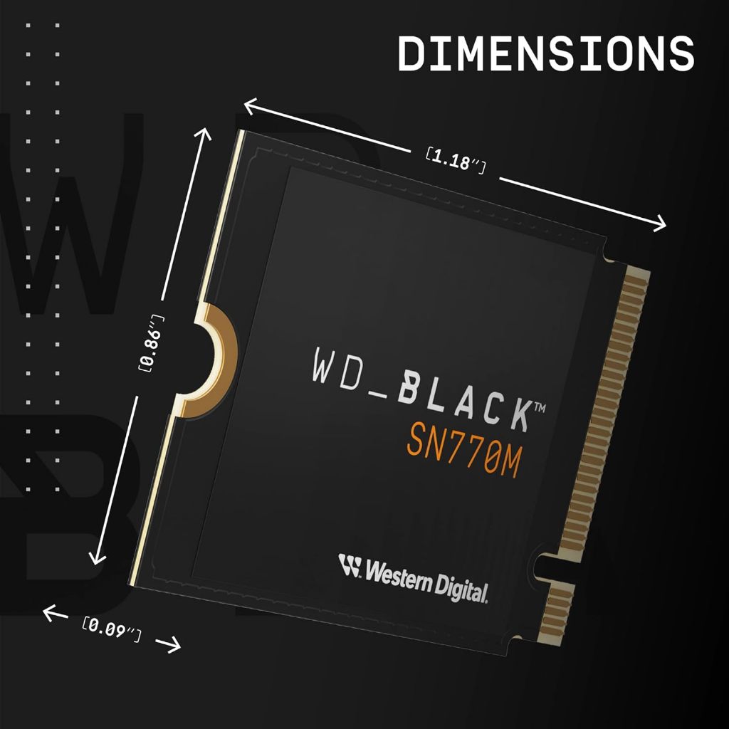 500GB 1TB 2TB SSD (เอสเอสดี) WD BLACK SN770M - PCIe 4x4/NVMe M.2 2230 (WDS500G3X0G)(WDS100T3X0G ...