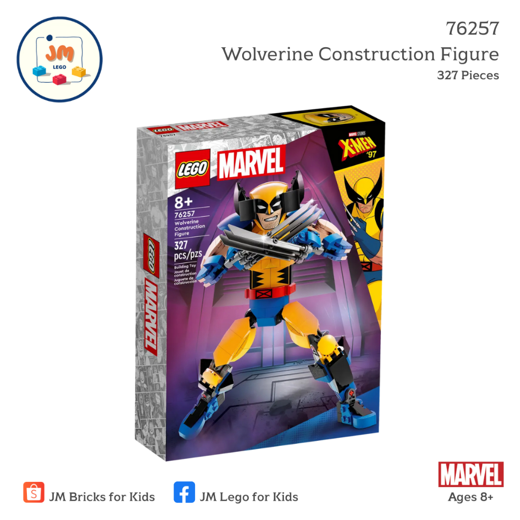 LEGO Marvel 76257 Wolverine Construction Figure (327 Pieces) สำหรับเด็ก ...