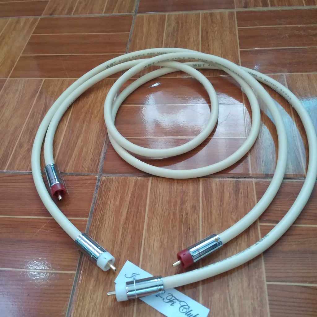 สายสัญญาณ RCA WBT Audio Cable หัวแจ็ค Bullet Plug แบบ 2 เส้น ให้เสียงสด ...