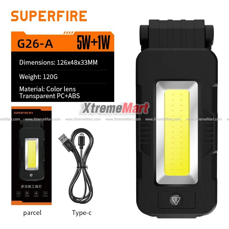 ชุดเซตไฟฉาย SupFire รุ่น G26-A LED แสงขาว 150 ลูเมน ไฟฉายตั้งแคมป์ ...