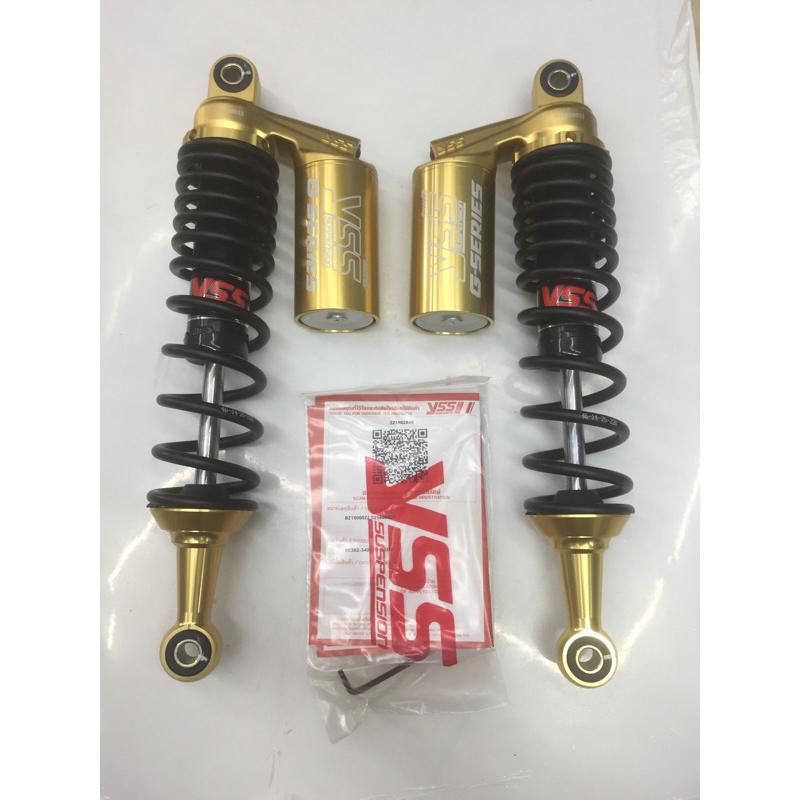 โช้คหลัง YSS GOLD EDITION ยาว340มิล รุ่น WAVE-110-i(13-20)WAVE-125-i,R,S สีดำ/ทอง(8859253903888 ...