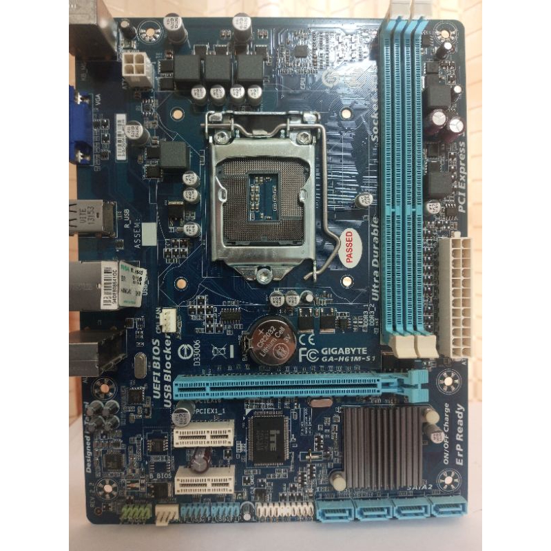 Mainboard 1155 GIGABYTE H61M-S1 Socket 1155 รองรับ Gen2&3 | Shopee Thailand