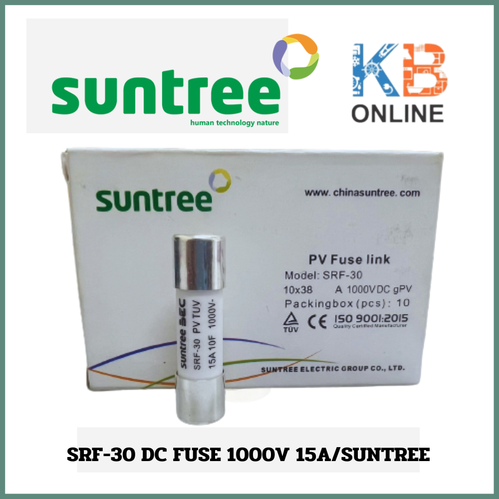 SUNTREE SRD-30 DC 10x38 บล็อกฟิวส์ 1100VDC 1-32A + SRF-30 ฟิวส์ DC FUSE ...