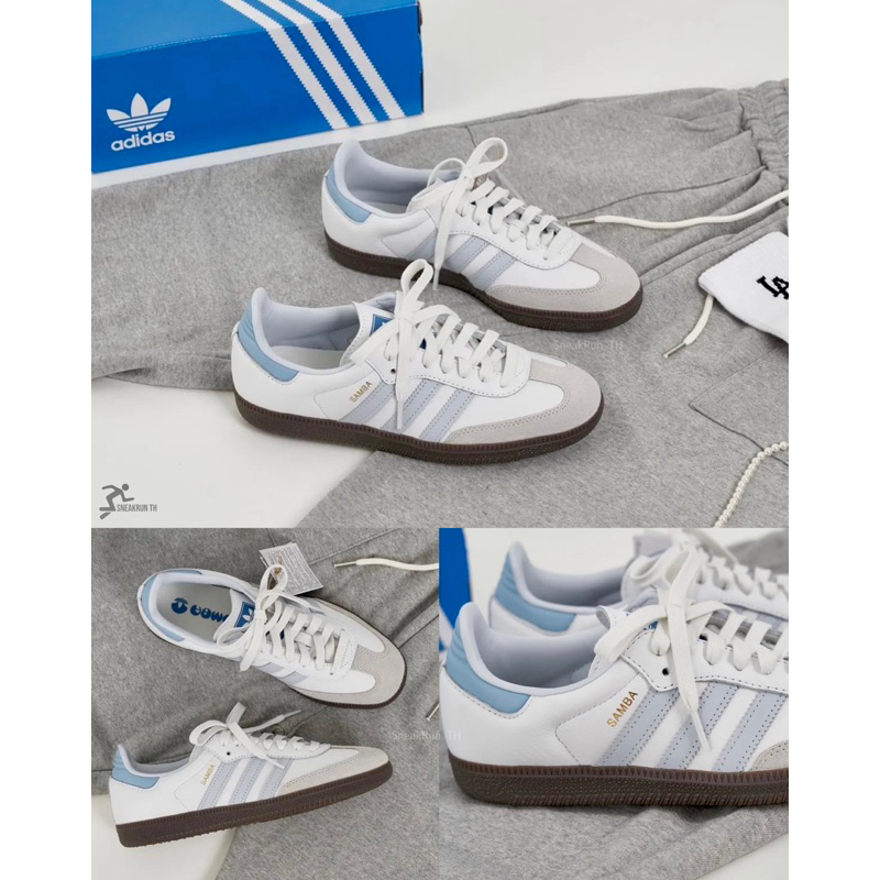 Adidas Originals Samba OG (ID2055) “White / Halo Blue” | Shopee Thailand